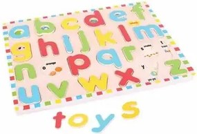 Bigjigs Toys Anglická malá abeceda s obrázky / od 3 let
