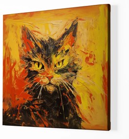 Obraz na plátně - Kočka paní Smithové FeelHappy.cz Velikost obrazu: 80 x 80 cm