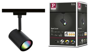 Paulmann 95664 Luxe, spot pro Urail system, Zigbee 4,8W GU10 RGBW + stmívatelné, matná černá