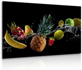 Malvis ® Obraz do kuchyně Letící ovoce Velikost: 120x80 cm
