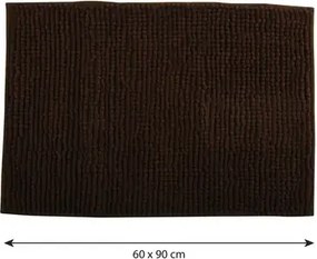 MSV CHENILLE koupelnová předložka 60 x 90 cm hnědá / polyester / proti