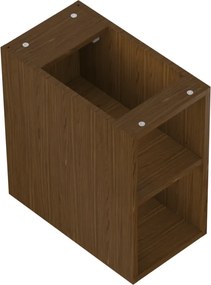 Mexen Box-A, otevřená skříňka s policí 25 cm, ořech, 91AX2-0250-470-0-86
