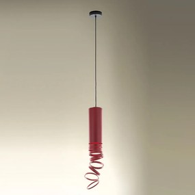 Artemide DOI4600A16 Decomposé Light, červené závěsné svítidlo, 1x8W E27, výška 60cm