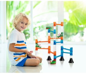 Migoga Marble Run - kuličková dráha - transparentní - 45 ks