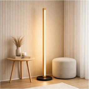 LED Stojací lampa VERDE LED/18W/230V 3000K dub/černá