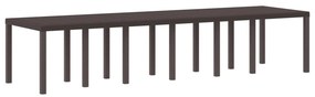 Zahradní stůl Hnědá 350 x 100 x 74 cm polyratan 3378525