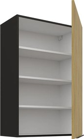 CREMONA cc | horní skříňka 60 G-90 1F policová | 60 cm | VYSOKÁ | černá/cremona