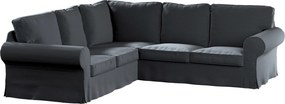 Potah na pohovku IKEA Ektorp rohová barva šedá látka sametová