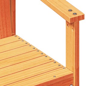 Zahradní židle voskově hnědá 62 x 56 x 77 cm masivní borovice - Default Title