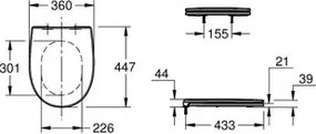 Grohe - WC sedátko Slim, bílá