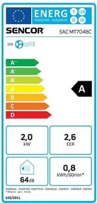 Sencor SAC MT7048C - Mobilní klimatizace