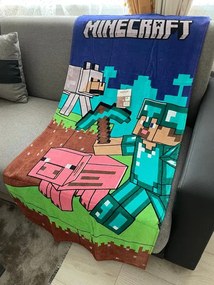 Carbotex Osuška Minecraft Objev svůj Svět 70x140 cm