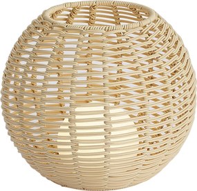 Venkovní stolní lampa béžová 30 cm vč. LED dobíjecí s USB-C IP44 - Oli