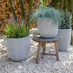 Capi Nature Groove Planter Ball Ivory Ø 24 cm / V 21 cm