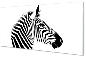 Obraz na skle Ilustrace zebra 100x50 cm