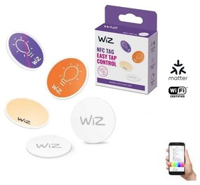 WiZ | WiZ - NFC Samolepící tag k ovládání osvětlení 4 ks | WI0137