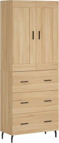 Skříň highboard dub sonoma 69,5 x 34 x 180 cm kompozitní dřevo 3199764