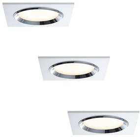 Paulmann 92695 - SADA 3xLED/8W Stmívatelné podhledové svítidlo DICE 230V