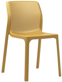 Nardi Hořčicově žlutá plastová zahradní židle Bit