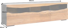 Designový TV stolek Feleti 180 cm akácie