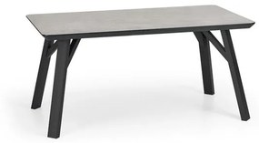 Jídelní stůl Halifax 160x90x76 cm (beton, černá)
