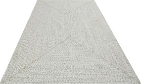 Kusový koberec Braided 105553 Light Melange – na von aj na doma, 80x150, biela, chodba / predsieň, Hanse Home
