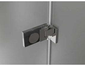 Mexen Lunar-F L skládací sprchový kout pravý 100 x 80 cm, 8mm čiré sklo, chromový profil, 836L-100-080-01-00-P