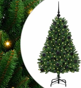 Umělý vánoční stromeček 120 cm 150 LED Teplá bílá PVC a ocel 3395668