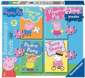 Puzzle ravensburger puzzle 069606 moje první puzzle prasátko peppa 2/3/4/5 dílků