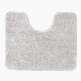 Goldea koupelnová předložka / kobereček s vyšším chlupem a výkrojem 50x60 cm - světle šedá 50 x 60 cm