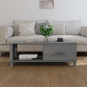 Konferenční stolek HAMAR tmavě šedý 100 x 55 x 35 cm borovice 340454