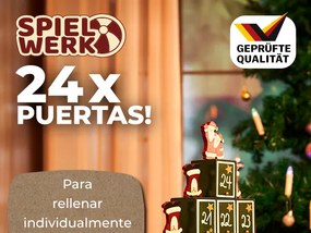 Spielwerk Dřevěný adventní kalendář – pyramida se šuplíky