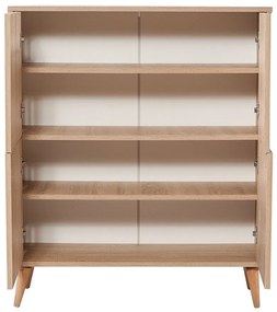 Designová víceúčelová skříň Vallissa 111 cm vzor dub