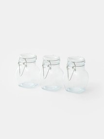 Sinsay - Sada sklenic s uzávěrem na zacvaknutí 3 pack - clear