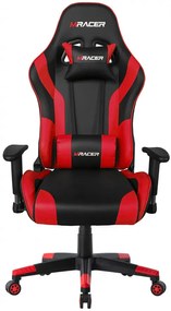 MERCURY Herní židle MRacer koženka, černo-červená