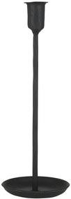 IB LAURSEN Svícen pro vyskou svíčku Black 28,5 cm, černá barva, kov
