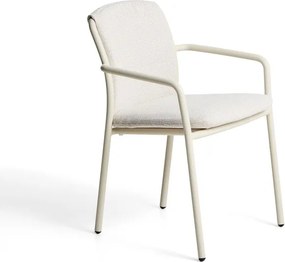 Béžová polstrovaná zahradní židle Linosa – Kave Home
