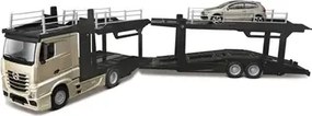 Bburago STREET FIRE Kamion s návěsem Multicar Carrier M-B Actros + VW