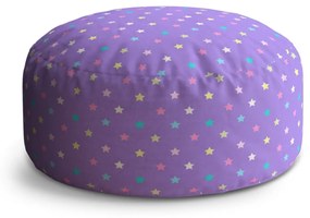 Sablio Taburet Circle Hvězdy na fialové: 40x50 cm
