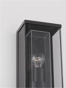 NV 9492710 Venkovní nástěnné svítidlo REGINA antracitový hliník a čiré sklo E27 1x12W 220-240V bez žárovky IP65 - NOVA LUCE