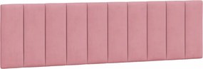 Postel s matrací Hanko růžová 180 x 200 cm samet 3208615