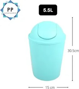 MSV AKO výklopný koš 5.5 L pastelově zelený / plast