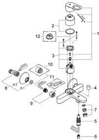 GROHE 23341000 - Vanová baterie BAULOOP DN 15 lesklý chrom
