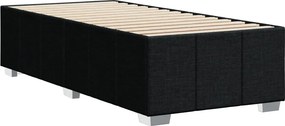 Rám postele bez matrace černá 80 x 200 cm textil 3284792