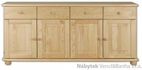 dřevěná kuchyňská skříňka dolní z masivního dřeva borovice KD141 pacyg