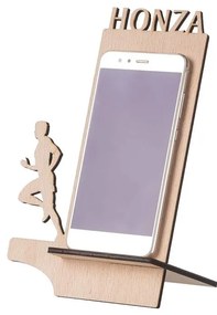 ČistéDřevo Dřevěný stojánek na mobil s vlastním motivem