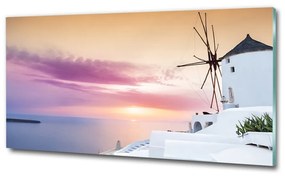 Wallmuralia Fotoobraz na skle Santorini Řecko 100x50