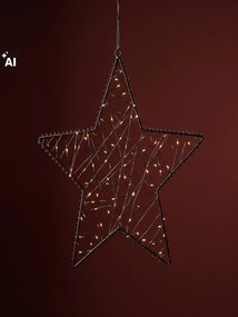 Sinsay - Vánoční LED nástěnná dekorace ve tvaru hvězdy - černá