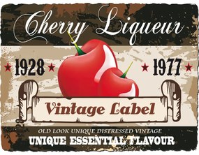Plechová cedule Cherry Liqueur