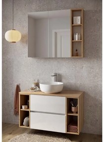 Cersanit Malta, otevřená závěsná skříňka pod desku 20x55,1x44 cm, dub, S1014-006